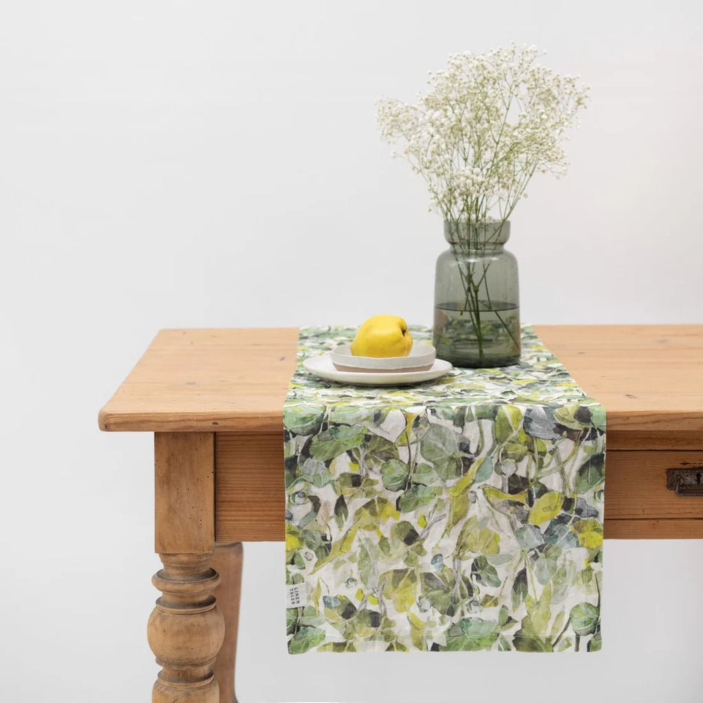 LIMITED EDITION Lotus Linen Table Runner – Linen Tales Global