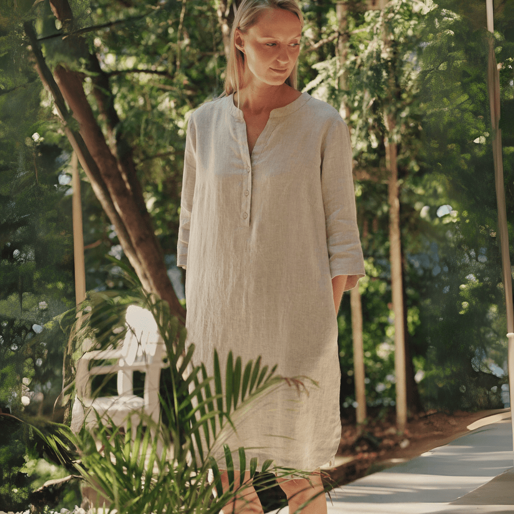 Melange Linen Prelude Dress | Linen Tales – Linen Tales Global