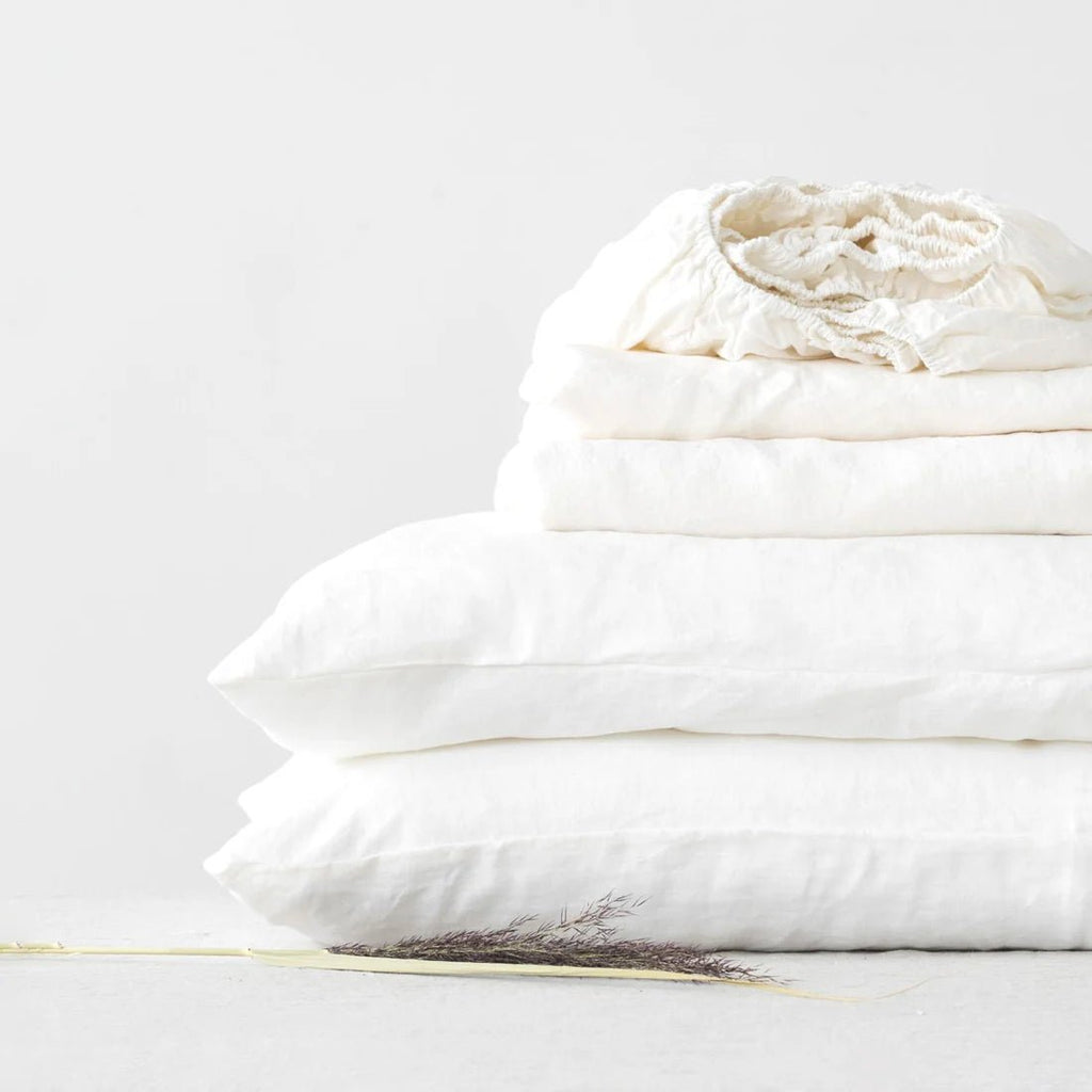 White Linen Sheet Set – Linen Tales Global